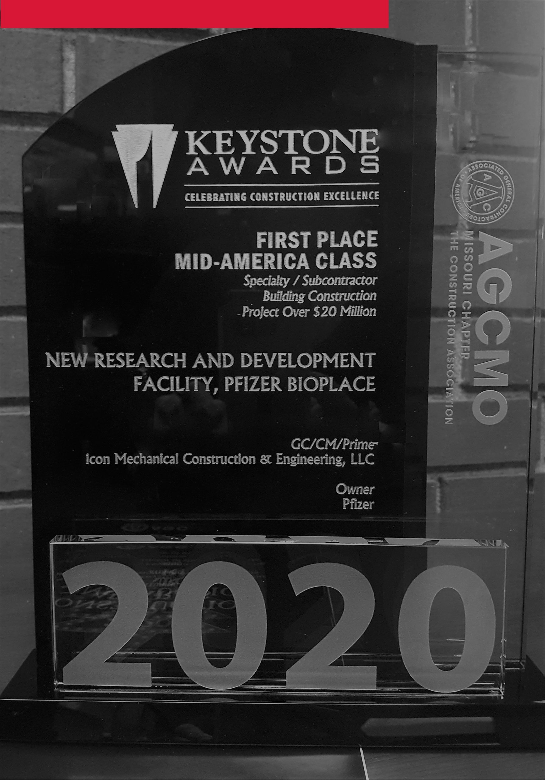 Press Release: icon Named 2020 AGCMO Keystone Award Winner